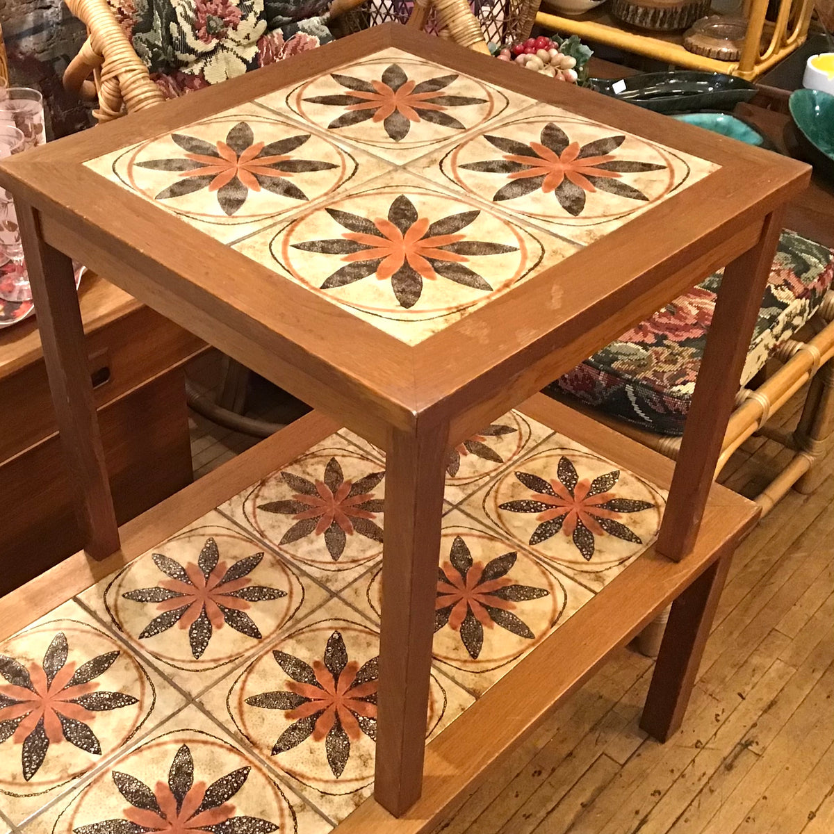 1960s Tile Top Teak Tables – ethel20th