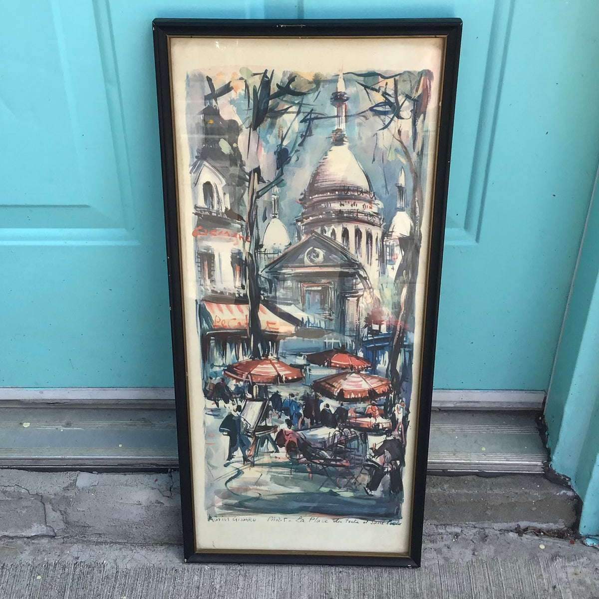 Vintage Marius Girard Paris Scene Watercolours – ethel20th