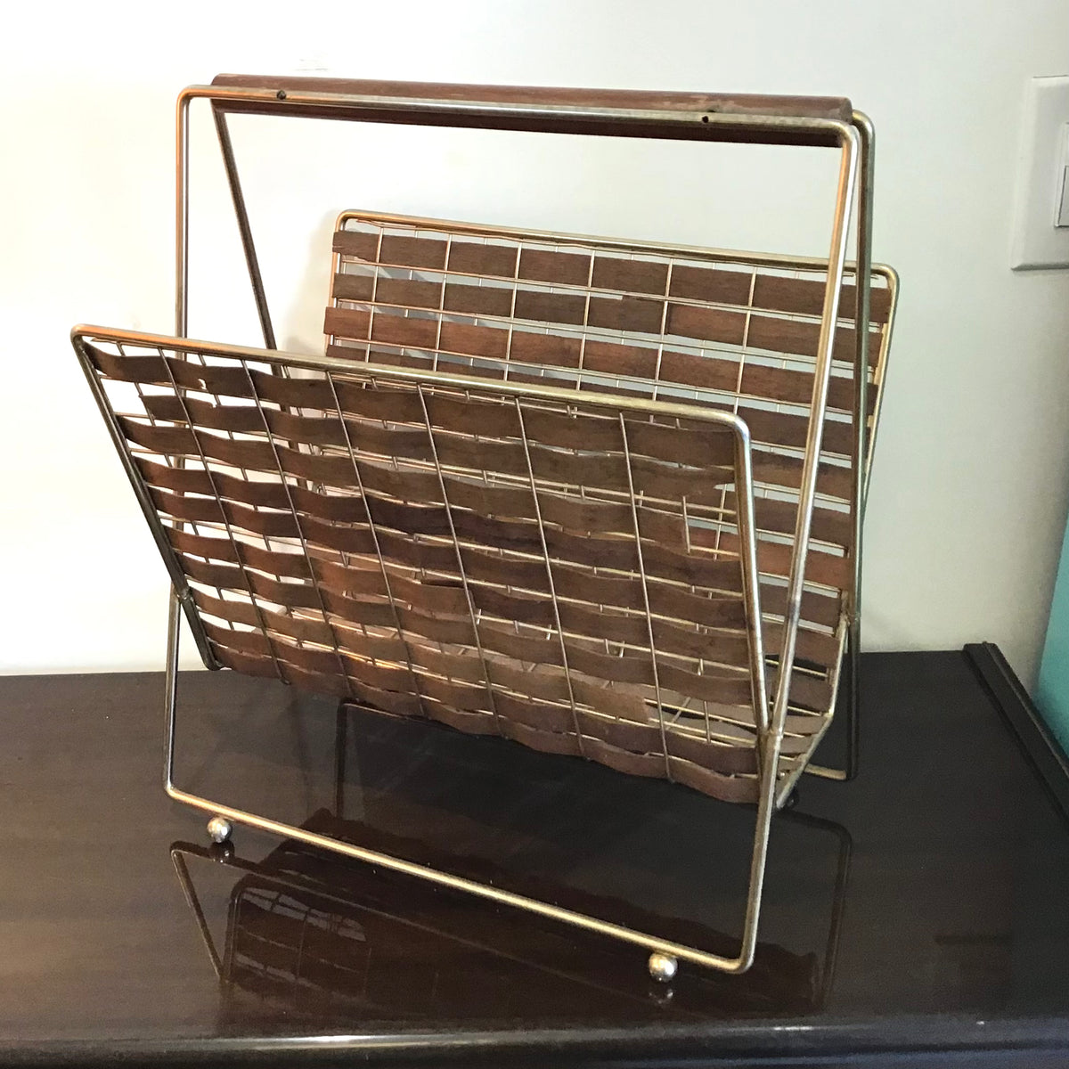 Vintage Brass Wire Magazine Holders – ethel20th