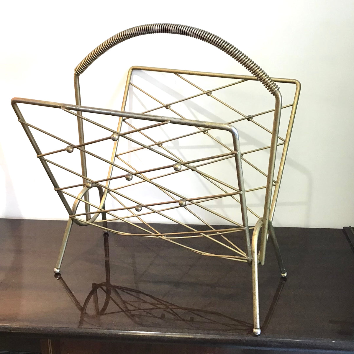 Vintage Brass Wire Magazine Holders – ethel20th